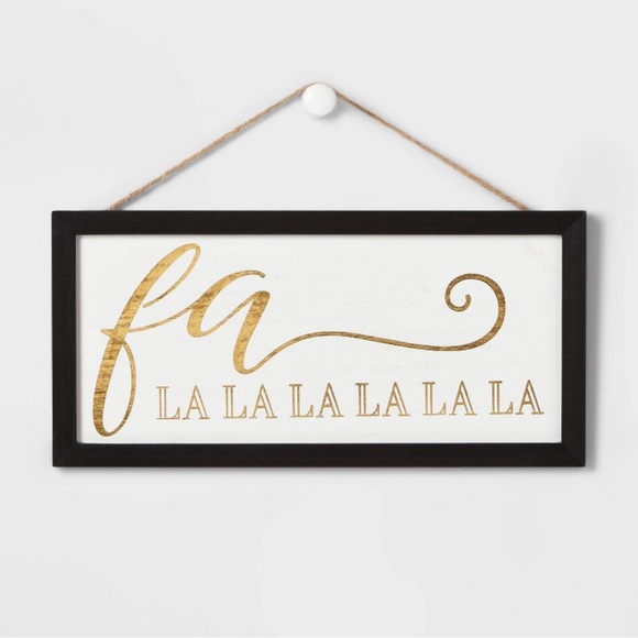 Wondershop | Holiday | Nwt Wondershop Falala Wood Frame Wall Sign ...